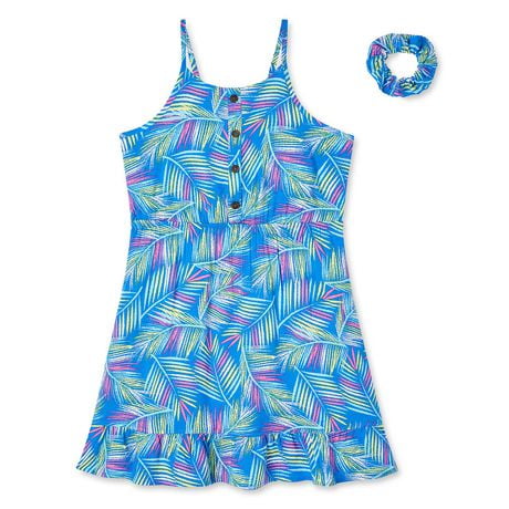 George Girls' Button-Front Dress 2-Piece Set | Walmart Canada