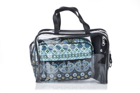 Conair Modella Quilted Moroccan 3-Piece Weekender Cosmetic Bag Set ...
