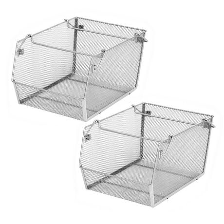 Click here for Seville Classics Large Mesh Stacking Storage Bin (... prices