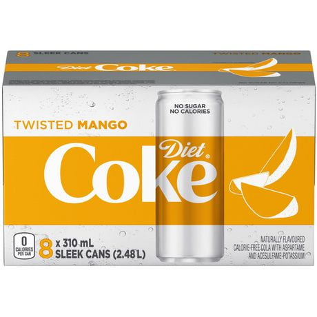 Diet Coke® Twisted Mango 310mL Cans, 8 Pack | Walmart Canada