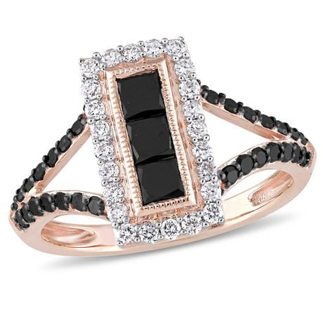 Click here for Miabella 1 Carat T. W. Black And White Diamond 10K... prices