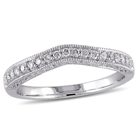 Click here for Miabella 1/5 Carat T. W. Diamond 14K White Gold Co... prices
