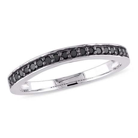 Click here for Miabella 1/5 Carat T. W. Black Diamond Sterling Si... prices