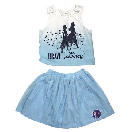 Click here for Girls Two Pc Disney Frozen Set Blue Xs prices