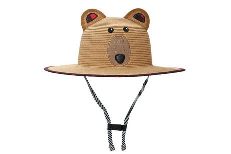 Click here for Flapjackkids - Kids Lifeguard Straw Hat - Bear - W... prices