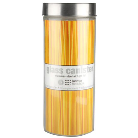 Click here for Home Basics X-Large 67Oz. Round Glass Canister Wit... prices