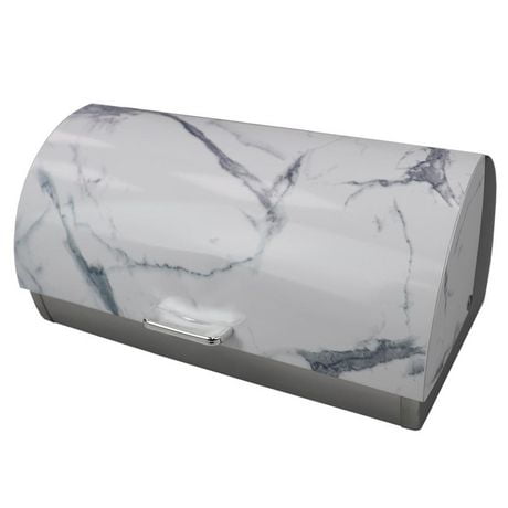Click here for Home Basics Marble Like Roll Top Lid Steel Bread B... prices