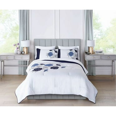 Springmaid Stitched Stripe Comforter Set, 3 Piece Comforter Set ...