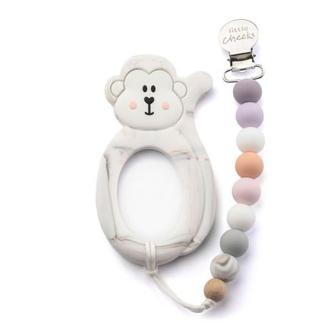 Click here for Little Cheeks - Baby  Infant - Monkey Silicone Tee... prices