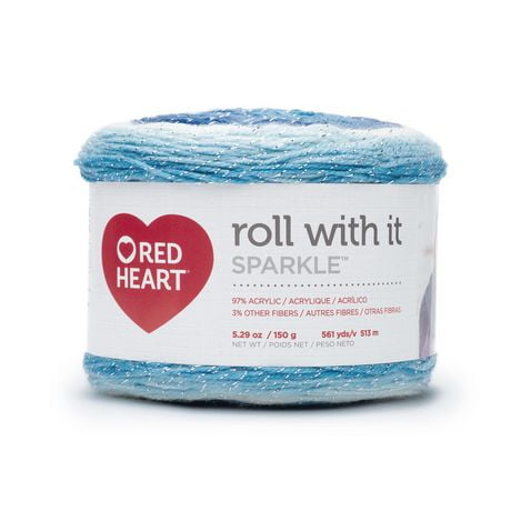 Click here for Red Heart Roll With It Sparkle Yarn  5.29Oz(150G)... prices