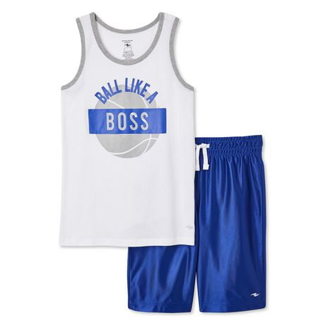 Click here for Athletic Works Boys Tank And Short 2-Piece Set Whi... prices