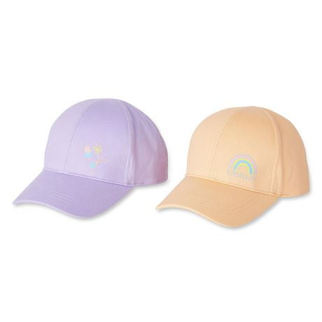 Click here for George Toddler Girls Baseball Hats 2-Pack Purple 2... prices