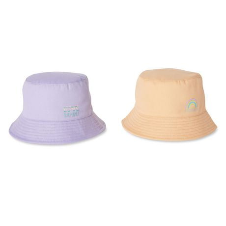Click here for George Toddler Girls Bucket Hats 2-Pack Purple 2-3 prices