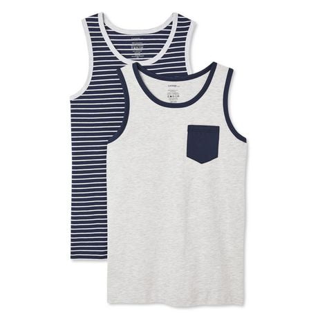Click here for George Boys Pocket Tank 2-Pack Grey S prices