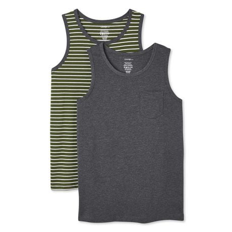 Click here for George Boys Pocket Tank 2-Pack Grey-D L prices
