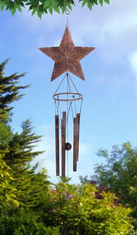 Click here for Hometrends Metal Bronze Star Wind Chime Bronze 34... prices