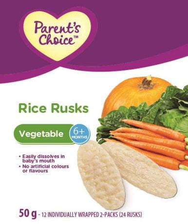 Parent's Choice Vegetable Rice Rusks - Walmart.ca