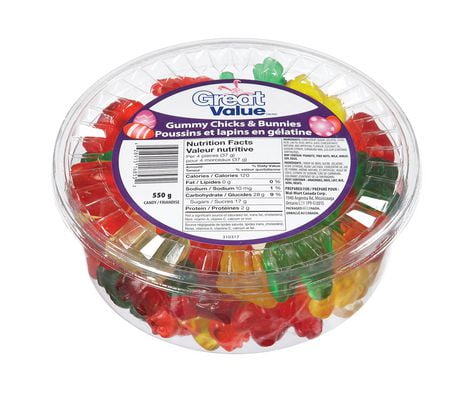Great Value Gummy Chicks & Bunnies Candy | Walmart Canada