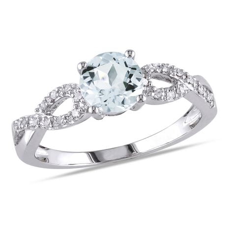 Click here for Tangelo 0.75 Carat T. G.W. Aquamarine And 0.10 Car... prices