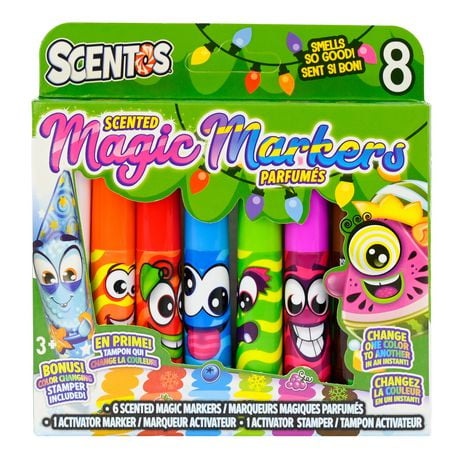 Scentos Scented 8ct Christmas Themed Magic Markers - Walmart.ca