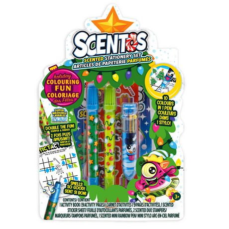 Scentos Scented Christmas Coloring Fun Stationery Set | Walmart Canada
