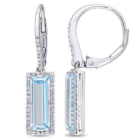 Click here for Tangelo 6-1/2 Carat T. G.W. Sky Blue Topaz And Whi... prices