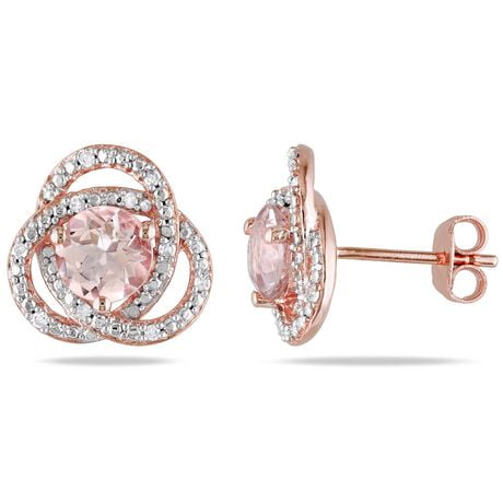 Click here for Tangelo 1-3/4 Carat T. G.W. Morganite And 1/10 Car... prices
