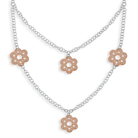 Click here for Asteria Tangelo Rose And White Italian Sterling Si... prices