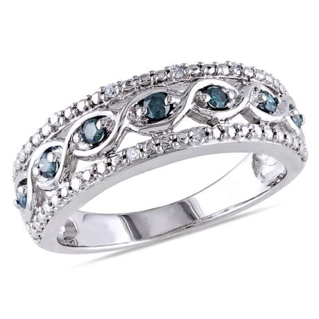 Click here for Asteria 1/4 Carat T. W. Blue And White Diamond Ste... prices