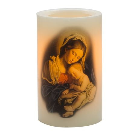 Inglow 5" Tall Sacred Heart LED Candle | Walmart Canada