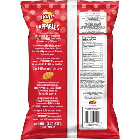 Lays Poppables Honey BBQ Potato Snacks | Walmart Canada