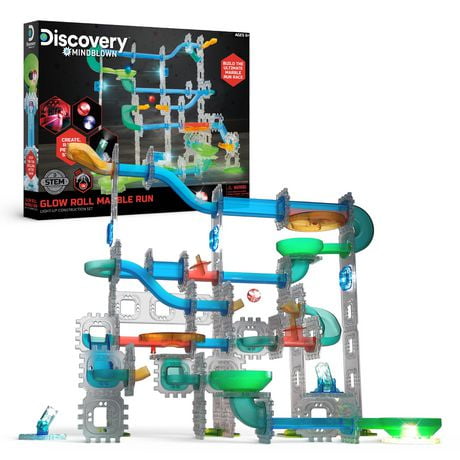 Discovery™ #Mindblown Marble Run Light-Up Construction Set, Marble Run ...