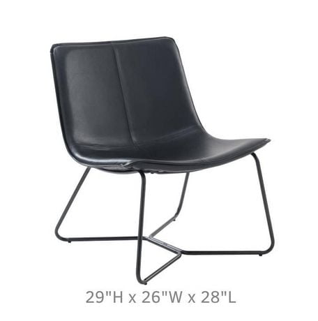 Click here for Take Me Home Furniture Slope Chair In Black Color... prices