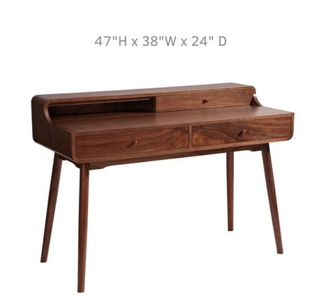 Click here for Take Me Home Furniture Wood Desk With 3 Drawers Wa... prices