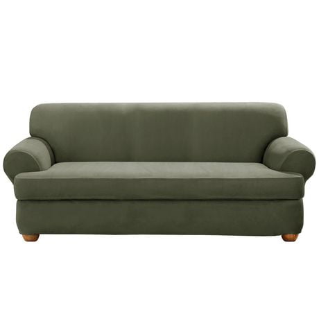 Click here for Surefit Sure Fit Stretch Suede Sofa Slipcover Dark... prices