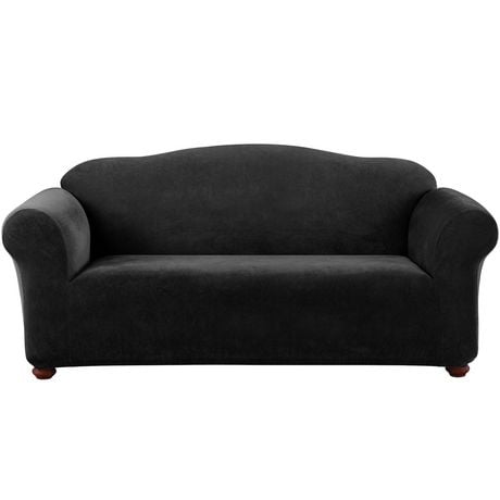 Click here for Surefit Sure Fit Stretch Piqu Sofa Slipcover Black... prices