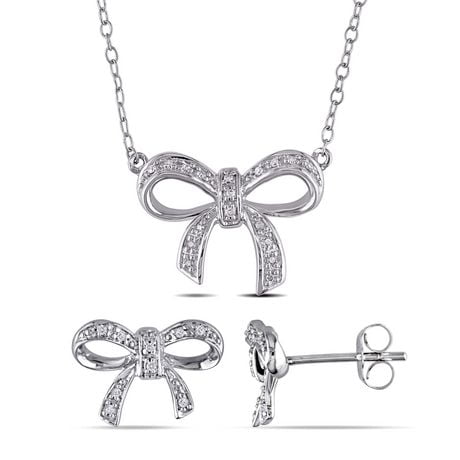 Click here for Miabella 1/10 Carat T. W. Diamond Sterling Silver... prices