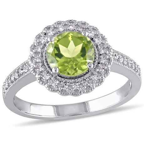 Click here for Tangelo 1-1/2 Carat T. G.W. Peridot And 1/7 Carat... prices