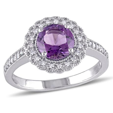 Click here for Tangelo 1-1/3 Carat T. G.W. Amethyst And 1/7 Carat... prices