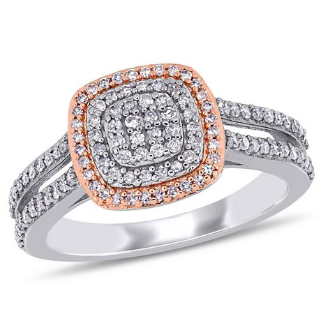 Click here for Miabella 1/2 Carat T. W. Diamond Sterling Silver D... prices