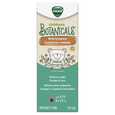 Vicks Children's BOTANICALS Multi-Symptom, Daytime Syrup, Botanical ...