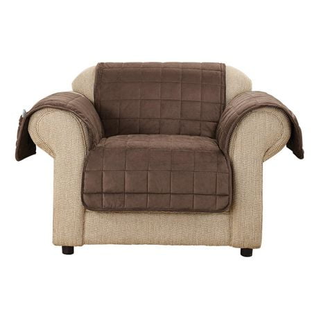Sure Fit Deep Pile Velvet Chair Furniture Cover | Walmart Canada