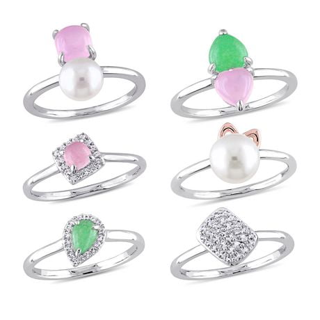 Click here for Tangelo 4-3/8 Carat T. G.W. Multicolored Dyed Quar... prices