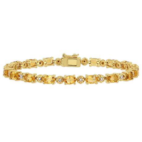 Click here for Tangelo 8-1/10 Carat T. G.W. Citrine And Diamond-A... prices