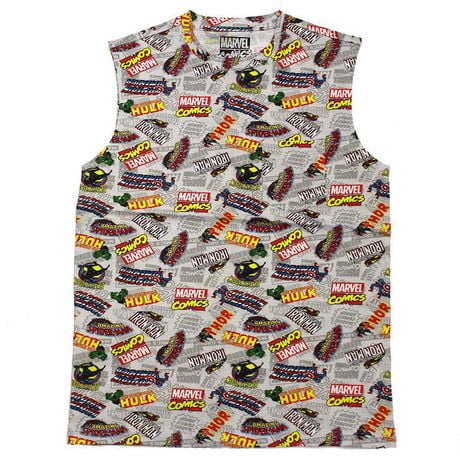Click here for Mens Marvel Muscle Top. Grey Xl prices
