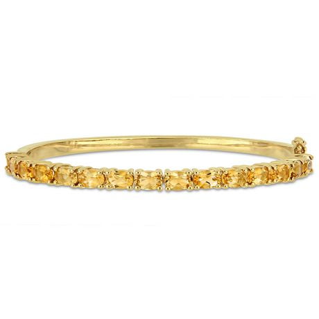 Click here for Tangelo 6-3/4 Carat T. G.W. Citrine Yellow Rhodium... prices