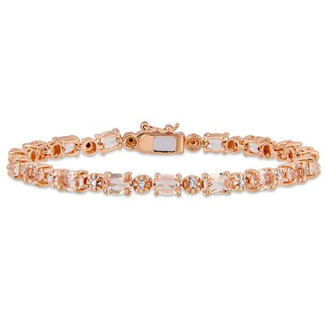 Click here for Tangelo 9 Carat T. G.W. Simulated Morganite And Di... prices
