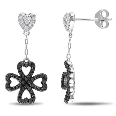 Click here for Asteria 1/2 Carat T. W. Black And White Diamond St... prices