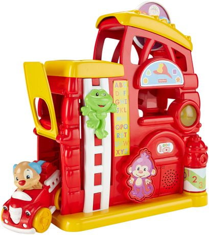 Fisher-Price Laugh & Learn Monkey's Smart Stages Firehouse - English ...