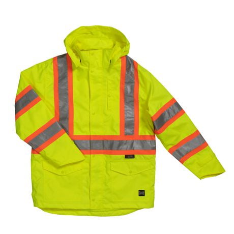 Click here for Tough Duck Safety Rain Jacket Flgr Xs prices